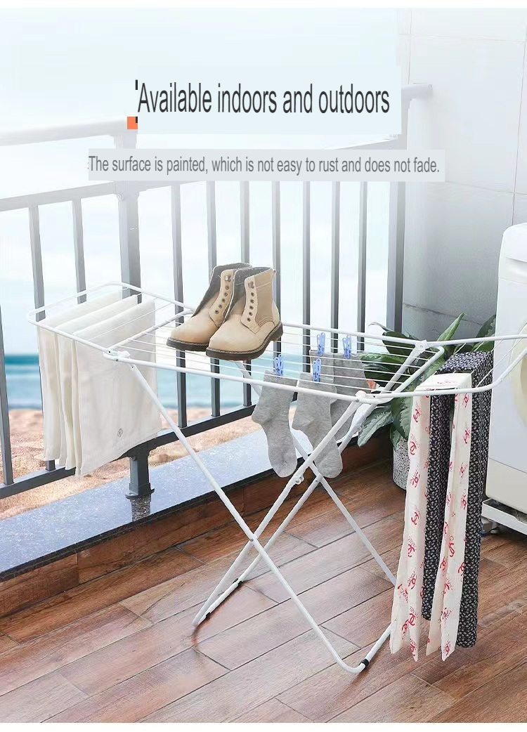 Cloth Rack Foldable Mobility Stainless Steel Clothes Hanger / Clothing ...