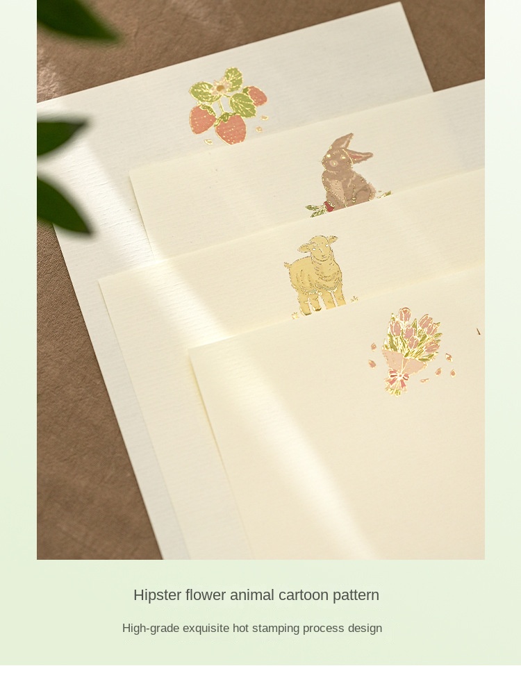 Stationery Set (4 Vintage Style Papers + 2 Envelopes) Vintage Letter ...