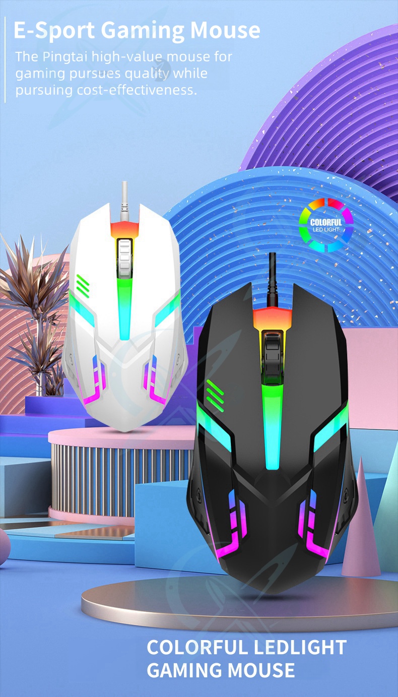 【Ready Stock】Limei S1 Mechanical Gaming Mouse LED Luminous Backlit USB ...