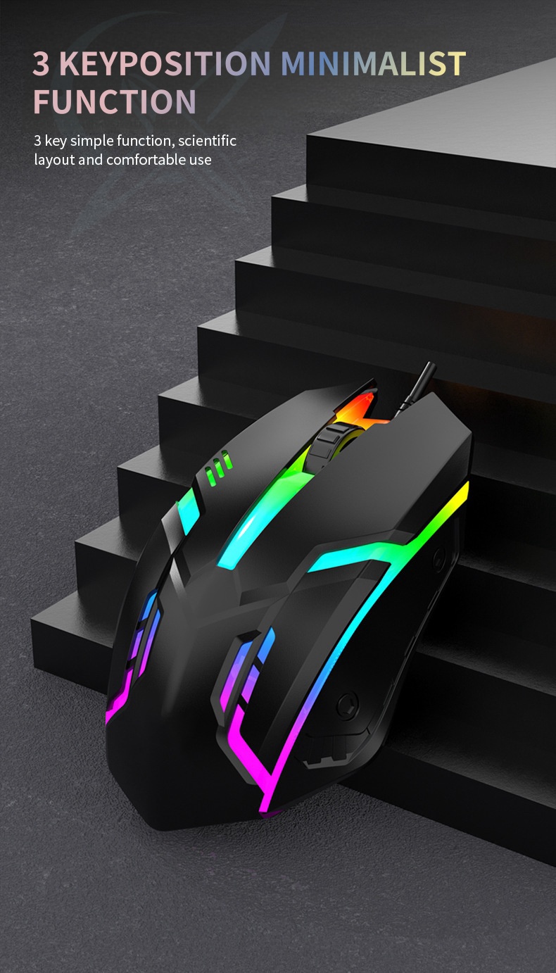 【Ready Stock】Limei S1 Mechanical Gaming Mouse LED Luminous Backlit USB ...