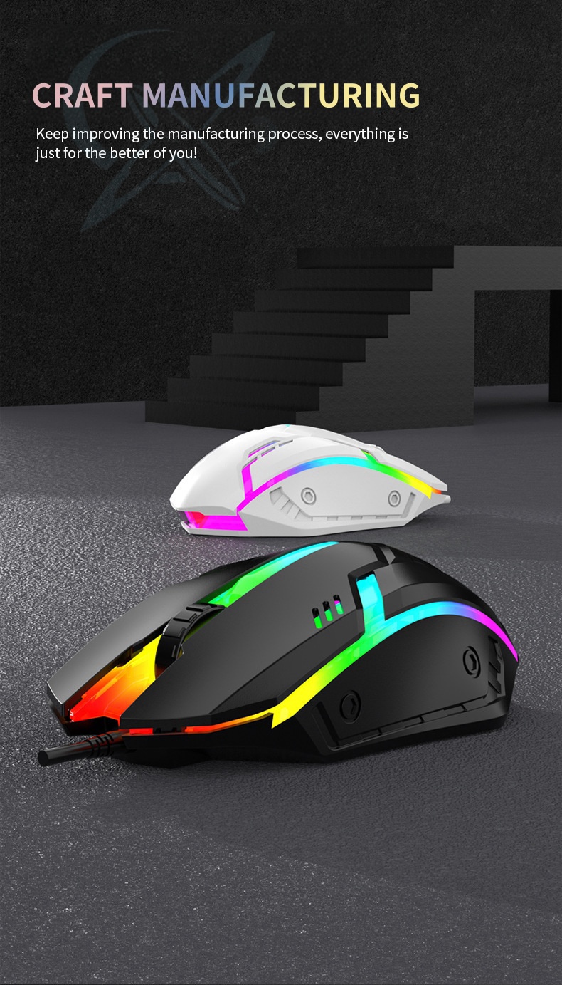 【Ready Stock】Limei S1 Mechanical Gaming Mouse LED Luminous Backlit USB ...