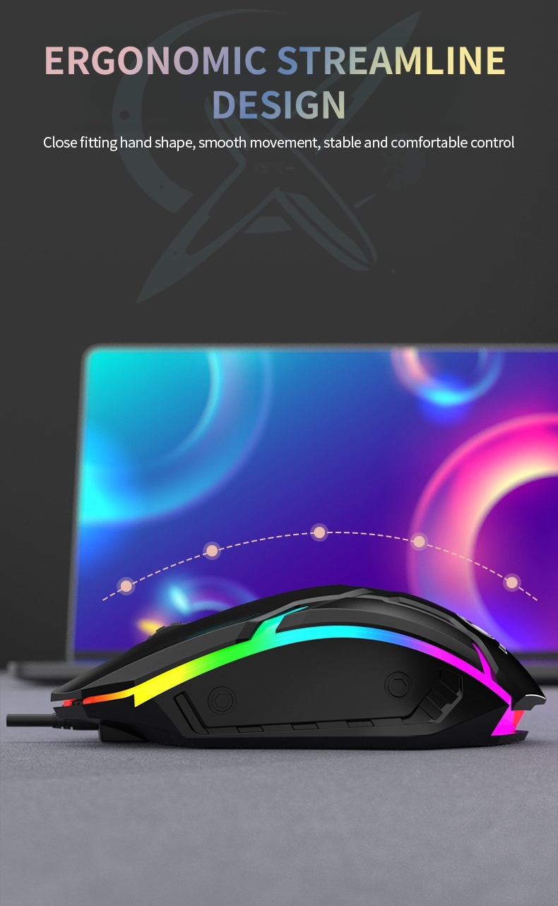 【Ready Stock】Limei S1 Mechanical Gaming Mouse LED Luminous Backlit USB ...