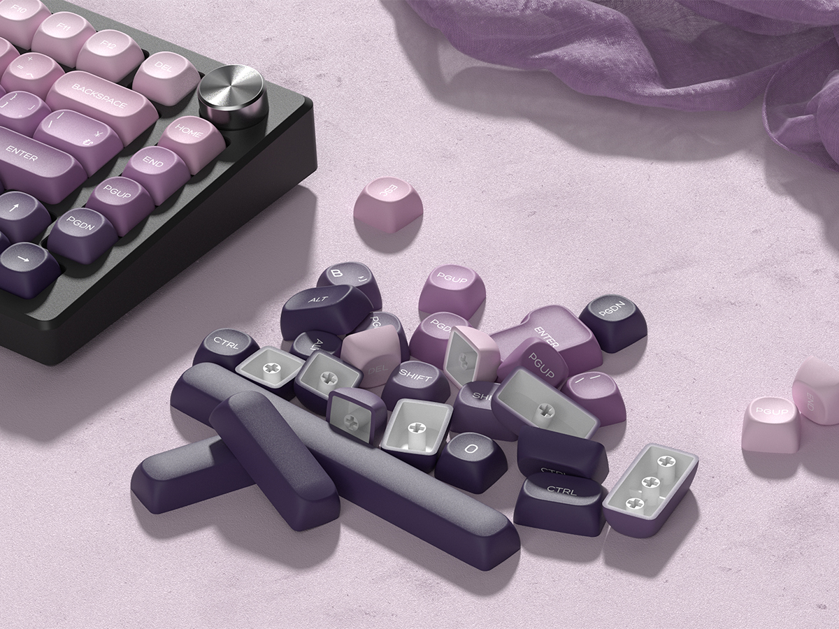 WOMIER PBT Keycaps 134 Keys MOA Profile Japanese Style Dye-Sublimation ...