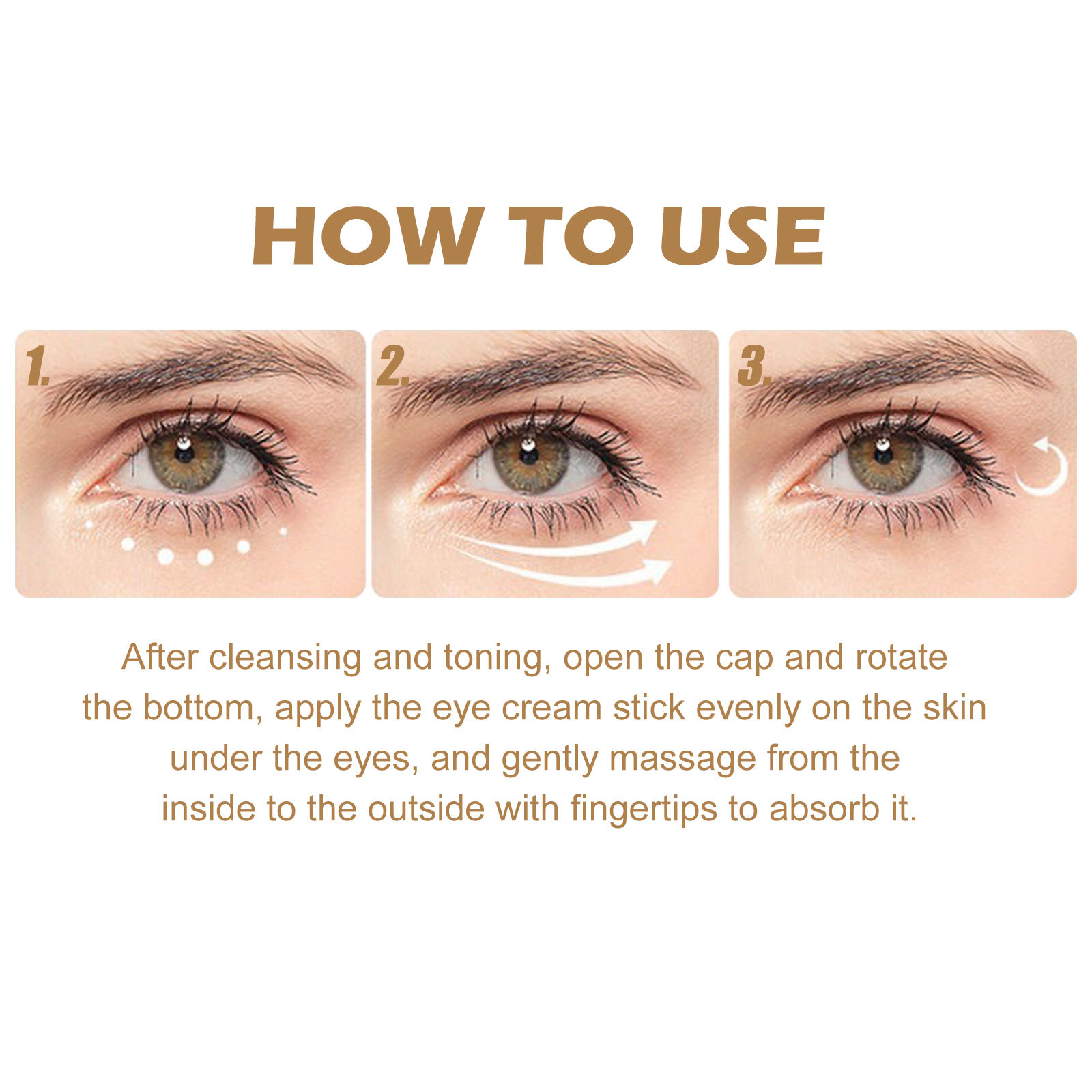 Retinol Eye Cream Stick Firming Around Eyes Skin Diminishing Dark ...