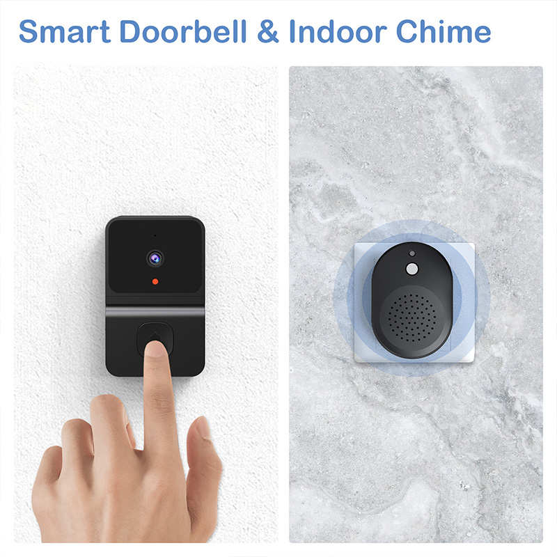 Button Trigger Smart Doorbell Camera Video Long-distance Signal ...