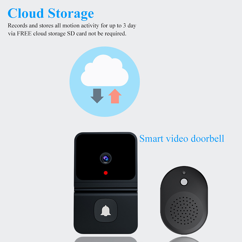 Button Trigger Smart Doorbell Camera Video Long-distance Signal ...