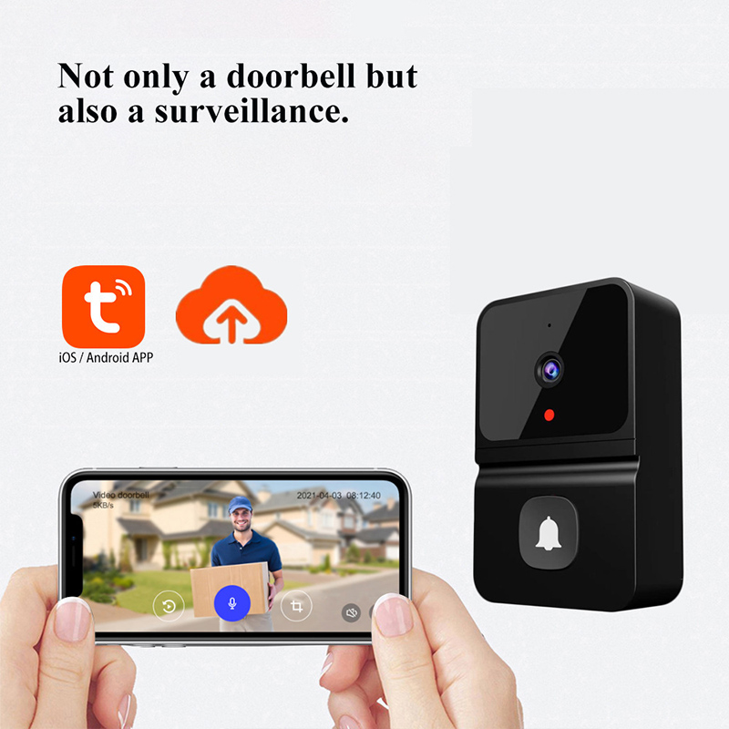 Button Trigger Smart Doorbell Camera Video Long-distance Signal ...