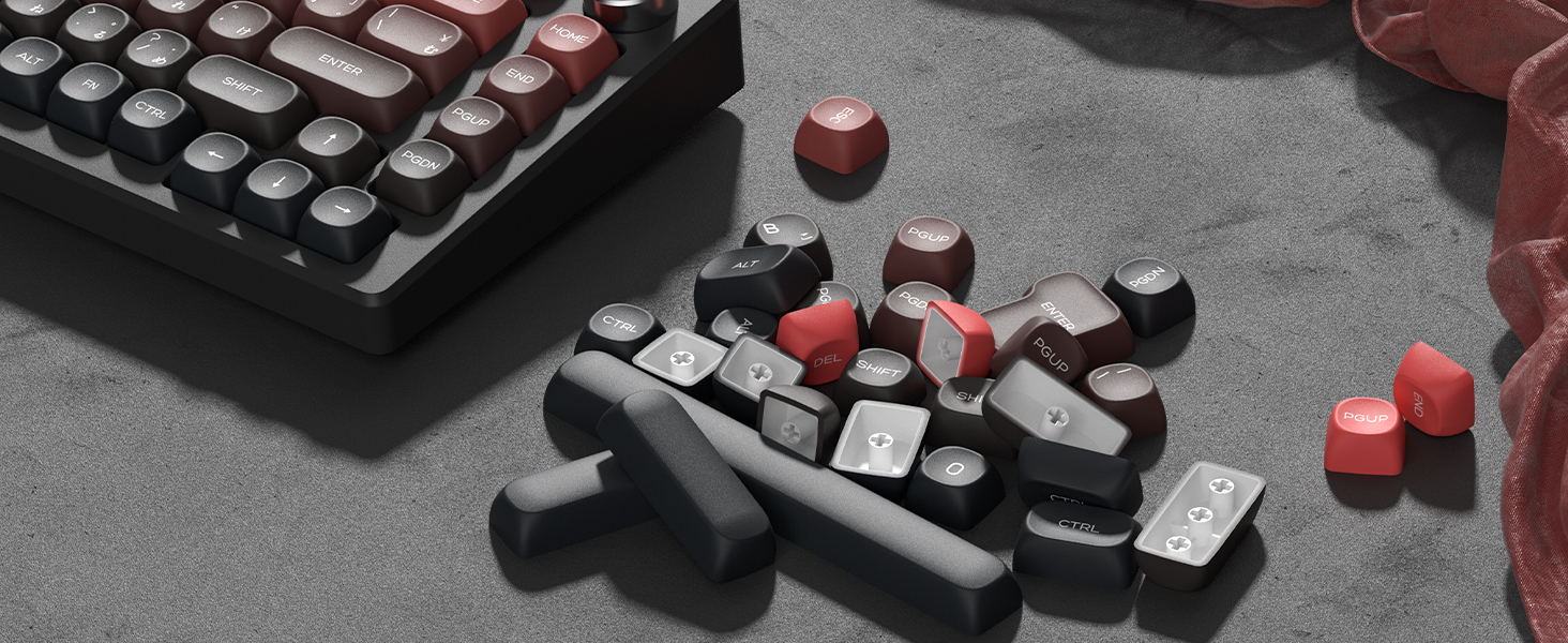 WOMIER Gradient Japanese Keycaps 136 Keys MOA Profile Double Shot ...