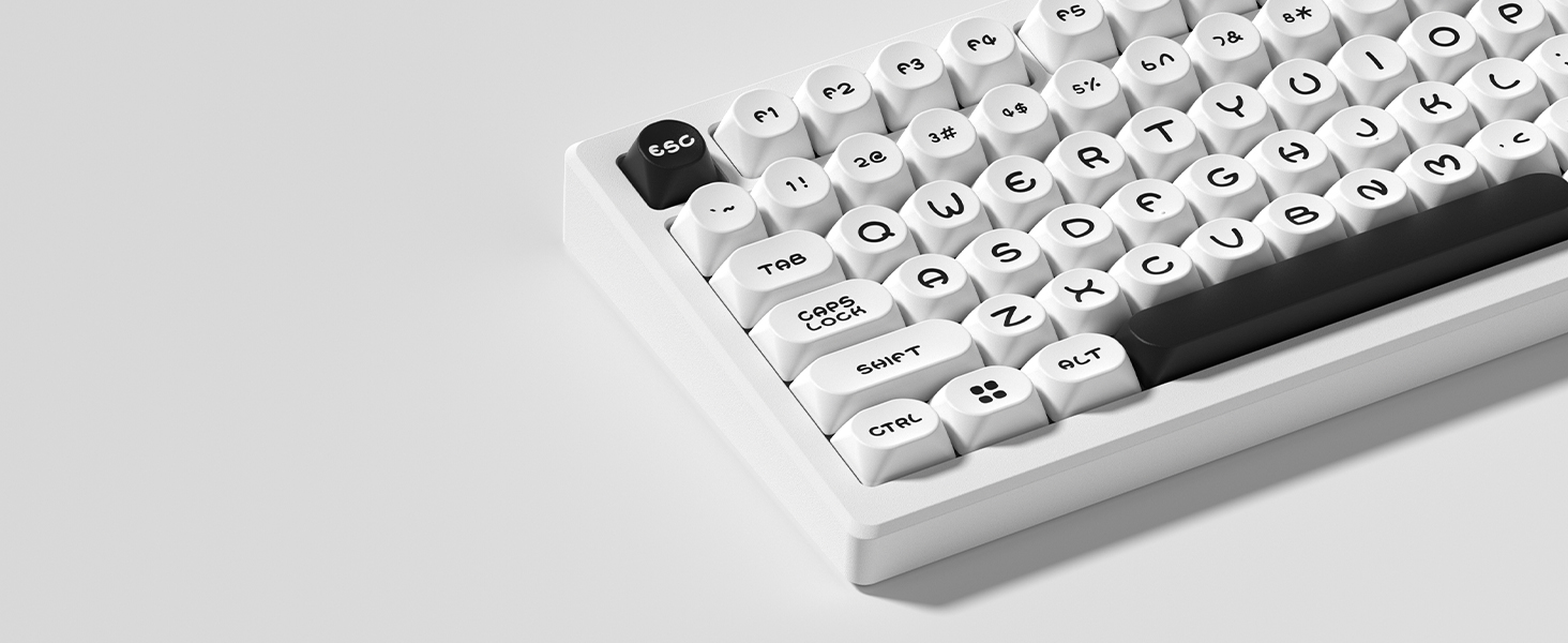 WOMIER MOA Profile 130 Keys Keycaps BOW WOB Double Shot PBT Key Cap for ...