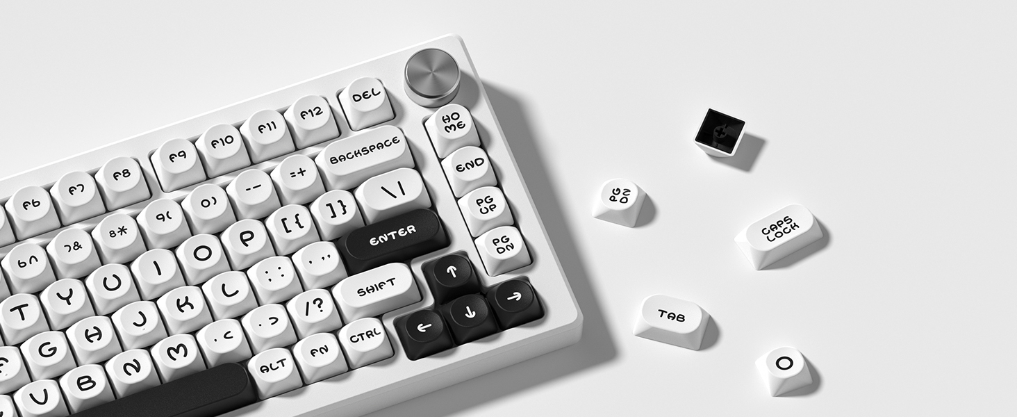 WOMIER MOA Profile 130 Keys Keycaps BOW WOB Double Shot PBT Key Cap for ...