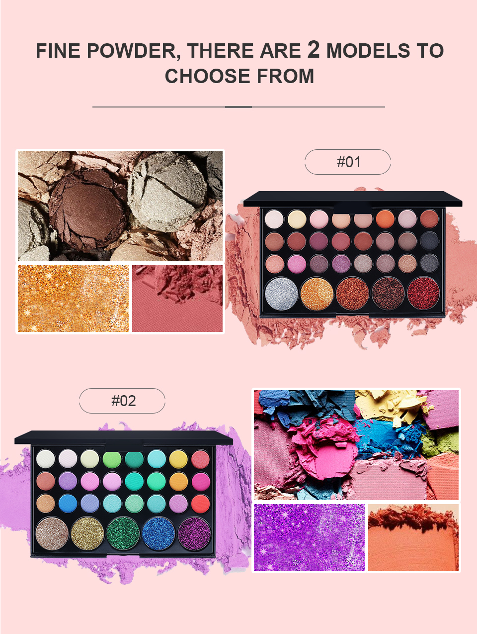 POPFEEL 29 Color Eyeshadow Palette Colorful Eye Shadow Matte Shimmer ...