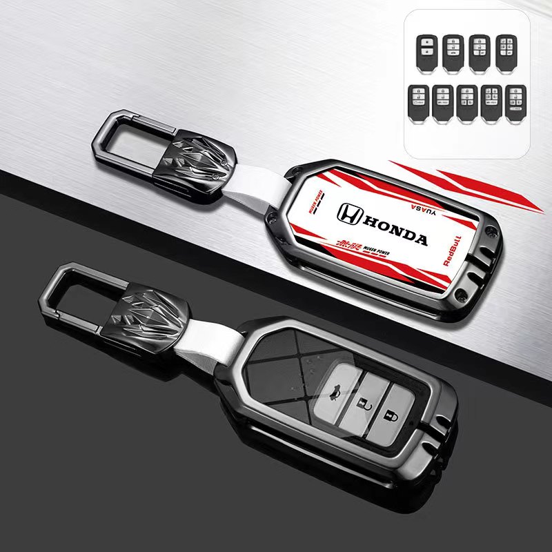 Zinc Alloy Car Remote Key Case Cover For Honda CRV CR-V Fit Civic ...