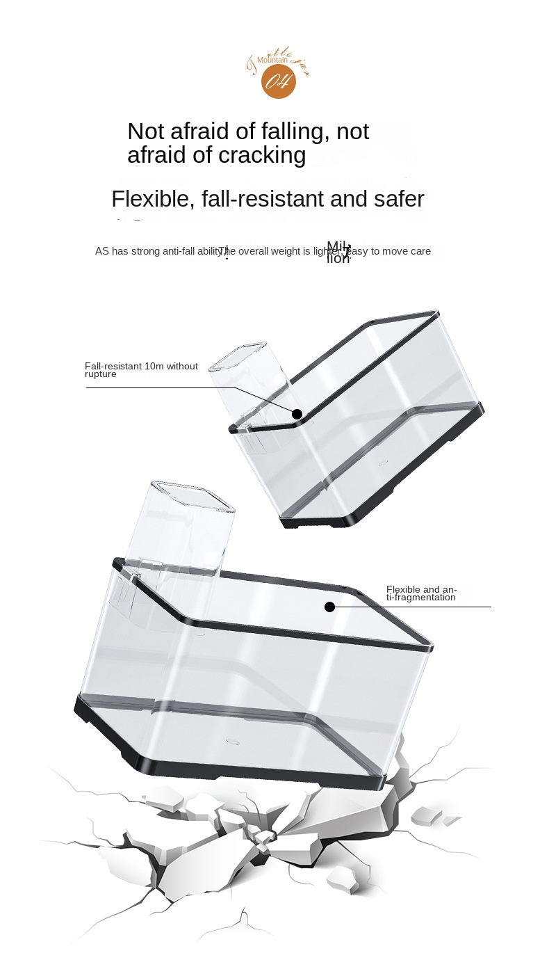 Negative Pressure Fish Tank Vacuum Suspension Small Creative Fish Tank ...