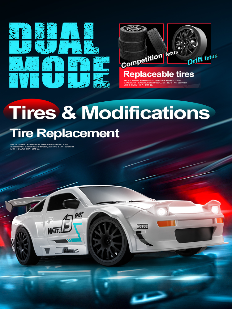 1/20 4WD RC Racing Drift Car AE86 GTR Full Proportional Throttle Remote ...