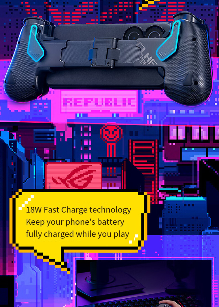 ROG Yufeng mobile game controller, Hall trigger, aluminum alloy game ...