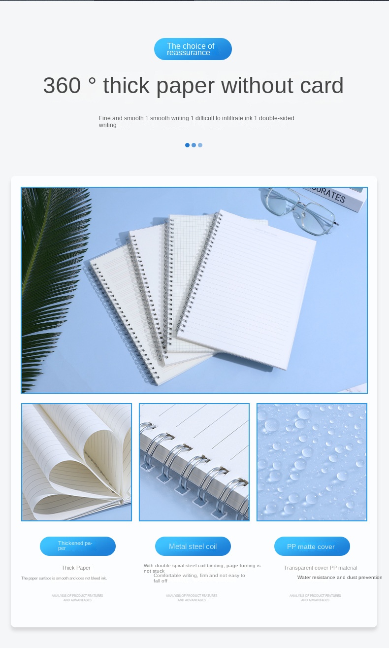 KLONG Caro 6x6mm Grid Notebook, A5/B5 Thick Flipped Journal, School ...