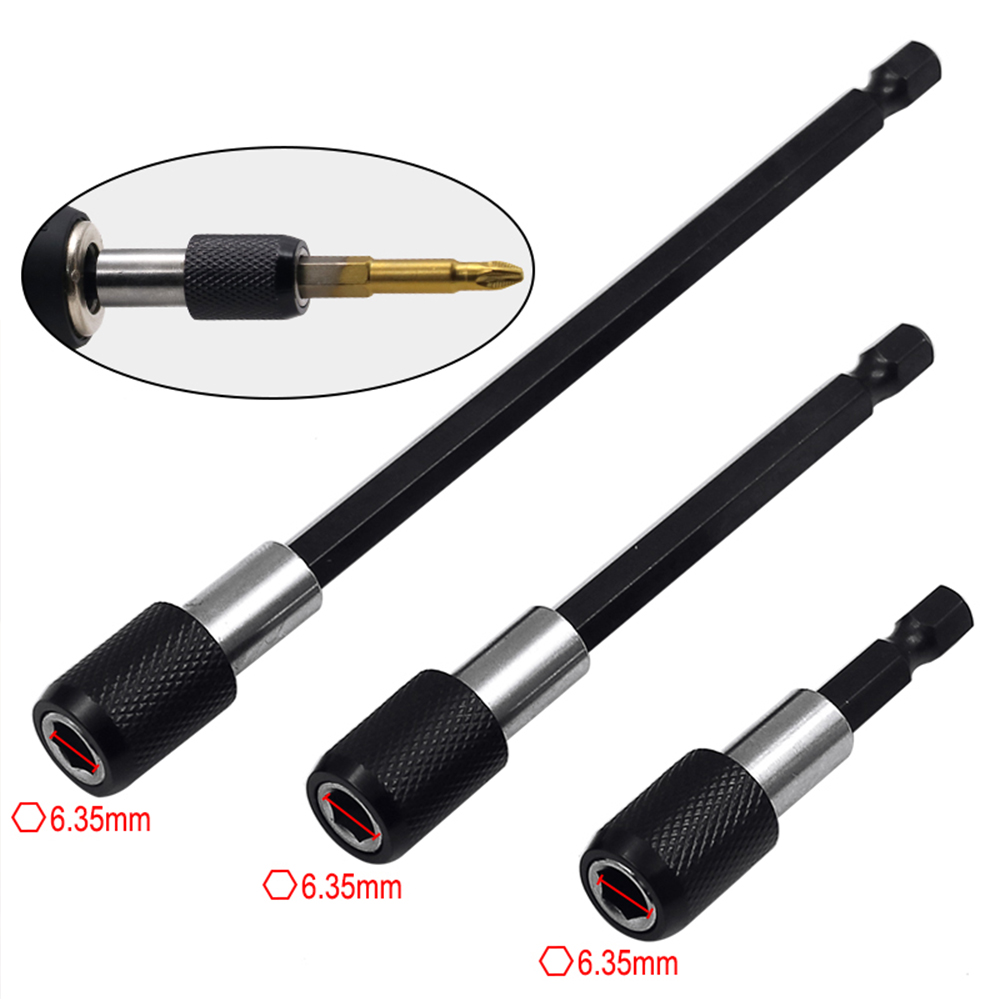 Magnetic Screwdriver Extension Set 1/4 Shank in 60/100/150mm Sizes Head ...