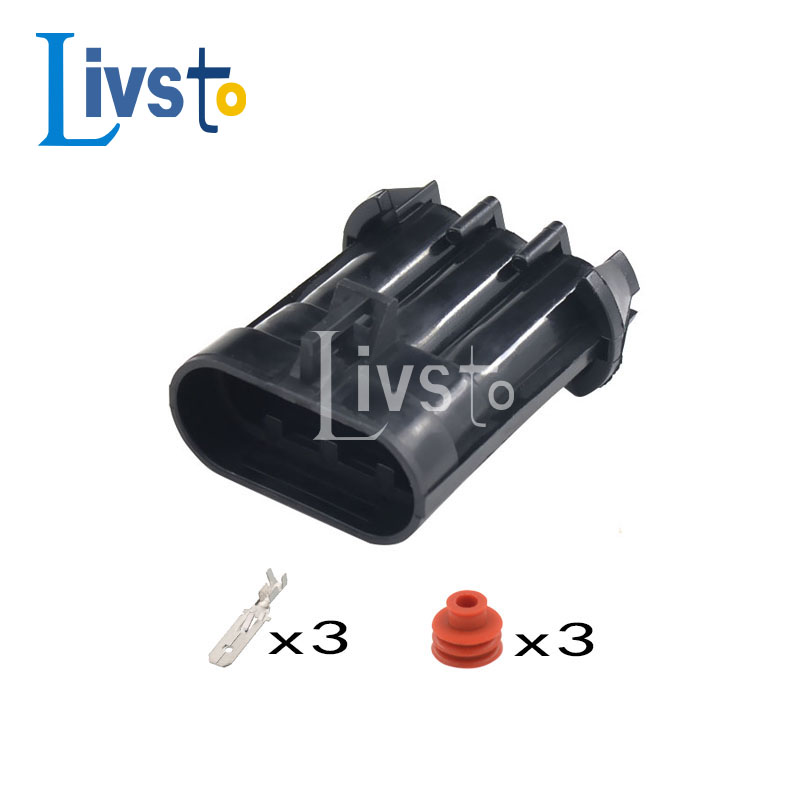 1 Set 3 Pin Waterproof Automotive female male DJ70382A-6.3-11/21 Cooler ...