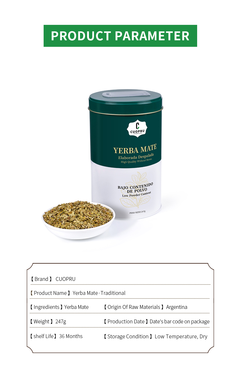 CUOPRU Traditional Yerba Mate Tea Argentina | Shopee Malaysia