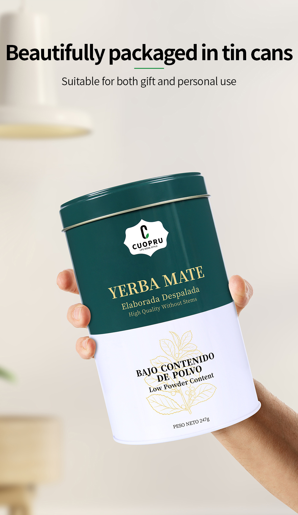 CUOPRU Traditional Yerba Mate Tea Argentina | Shopee Malaysia