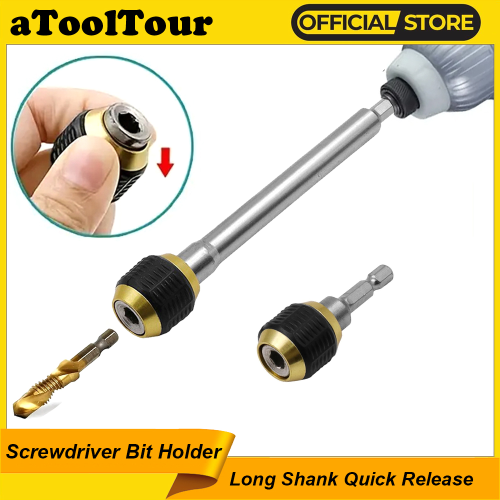 Hex Bit Holder Extension Quick Release Chuck Drilling Adapter Convertor ...
