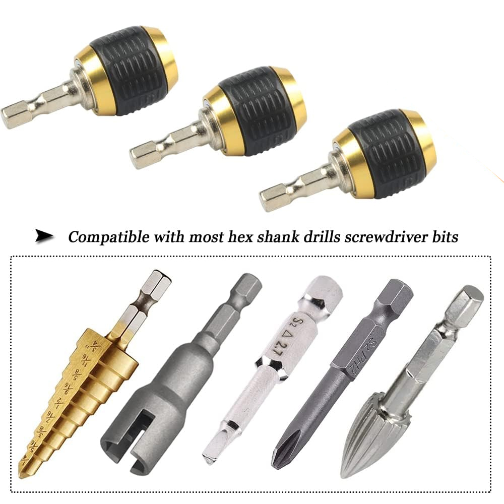 Hex Bit Holder Extension Quick Release Chuck Drilling Adapter Convertor ...