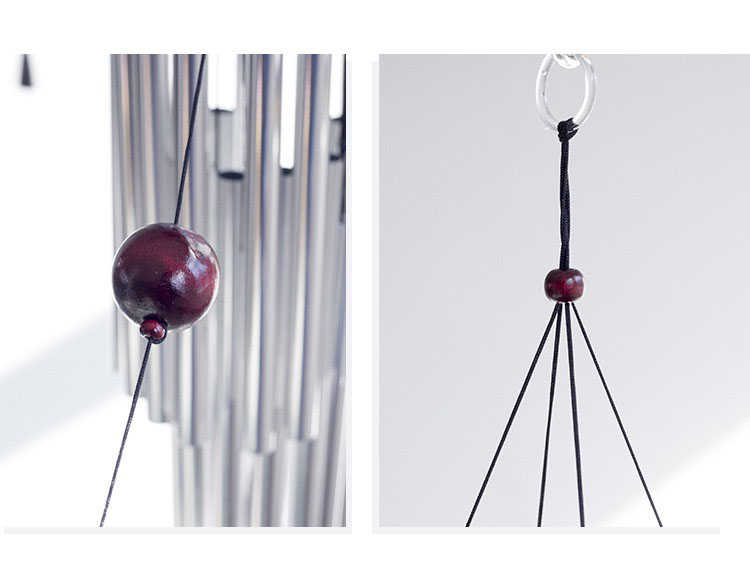 Wind Chime with 27 Tubes Outdoor Rust-Proof Solid Wood Bells 风铃 Yard ...