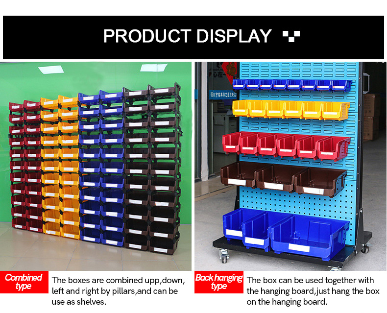 V7 PARTS BIN WITH DIVIDER 3PCS Warehouse Item Organizer Plastic parts ...
