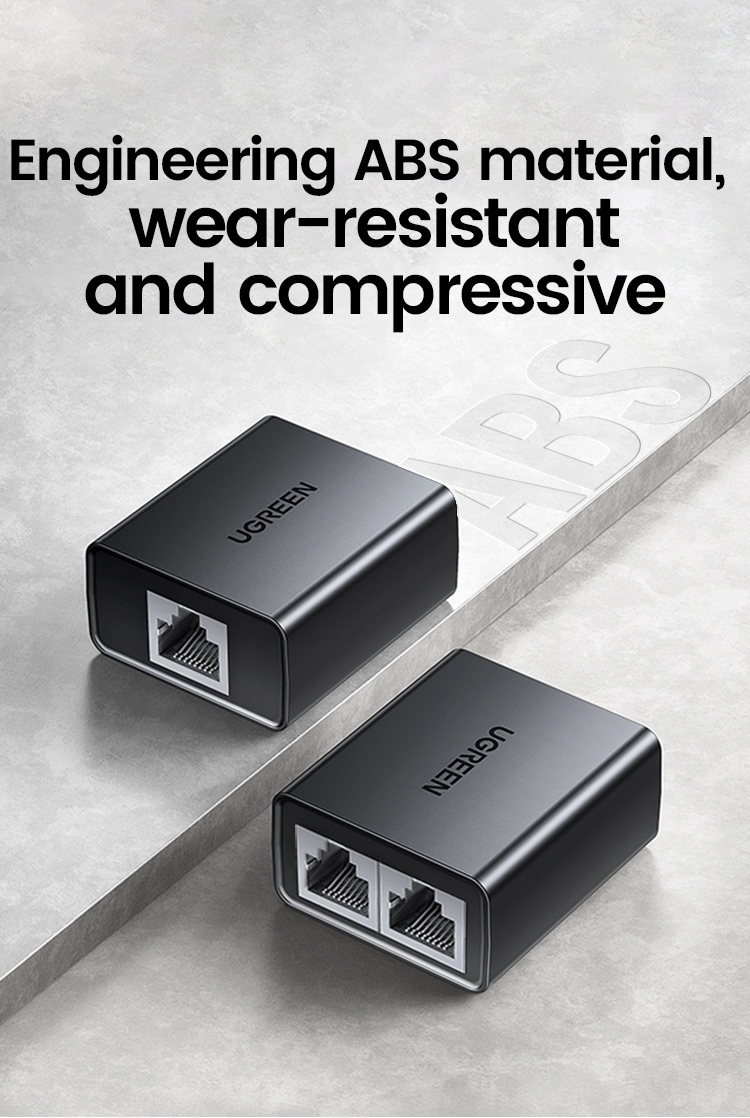 UGREEN 1000Mbps 1 to 2 RJ45 Splitter RJ45 Coupler,Cat8 Cat7 Cat6 ...