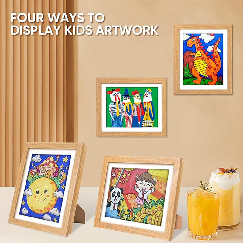kids’ art frames display frame wall A4 picture frame wall Front Open ...