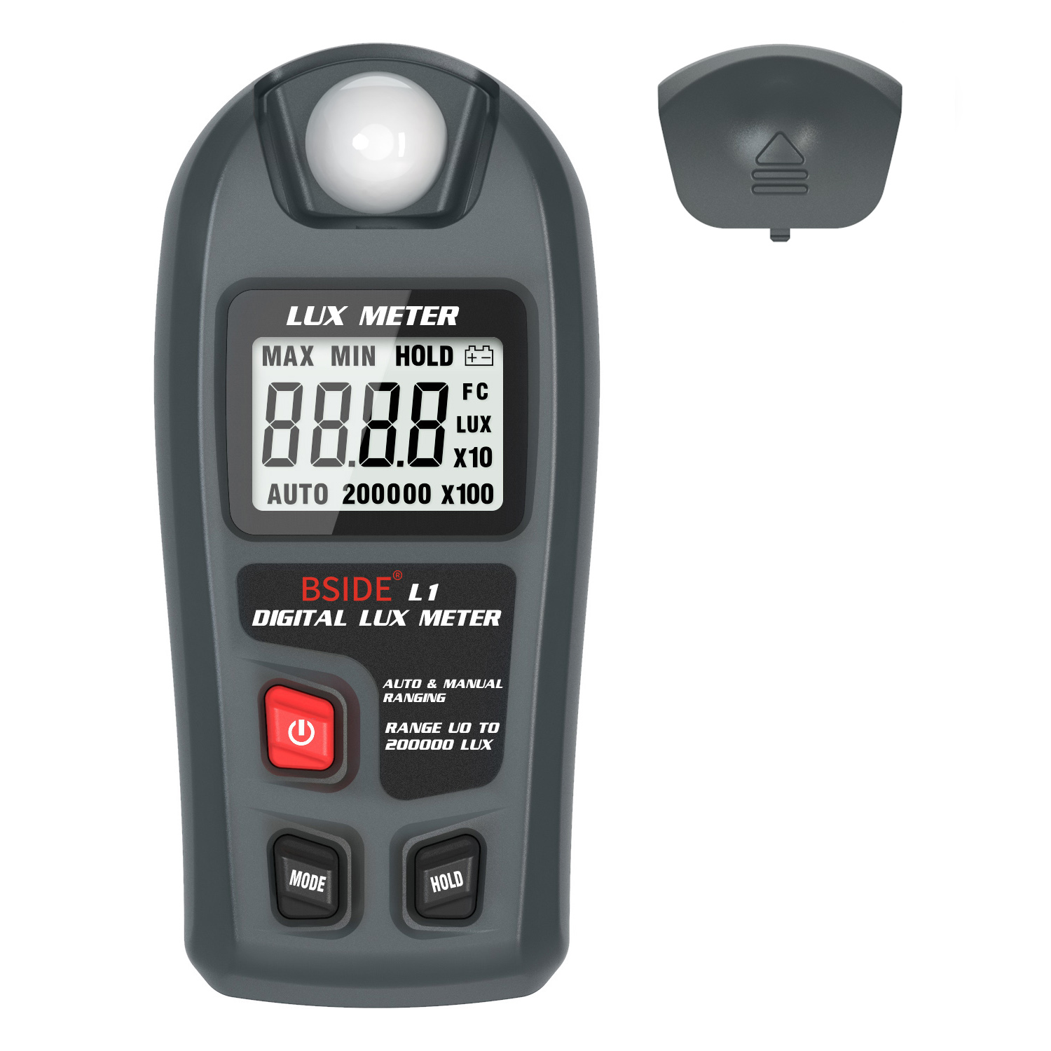 Digital Lux Meter illuminometer BSIDE L1 LCD Pocket Light Meter Lux/FC ...