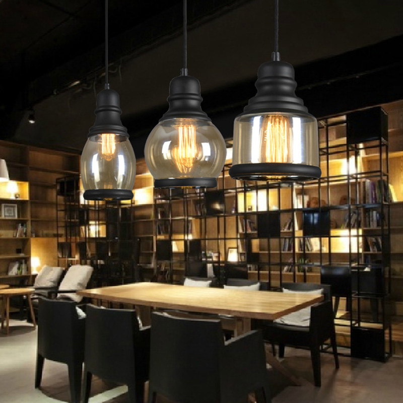 LAMPU GANTUNG BAR COUNTER LIGHT KITCHEN ISLAND CHANDELIER INDUSTRIAL ...