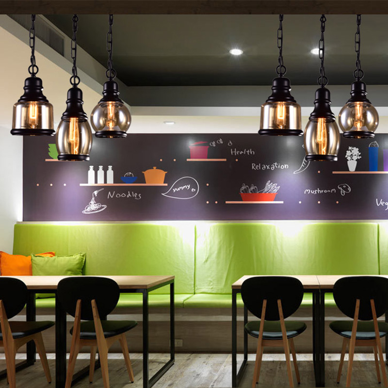 LAMPU GANTUNG BAR COUNTER LIGHT KITCHEN ISLAND CHANDELIER INDUSTRIAL ...