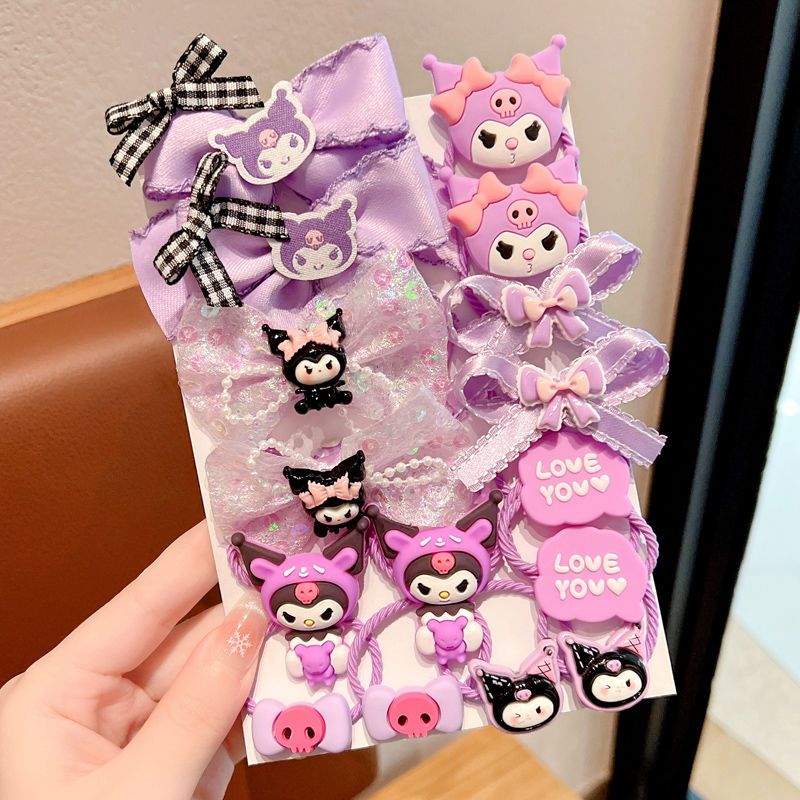 Kuromi Hair Ties For Girls No Damage High Elasticity Kids Hair ...