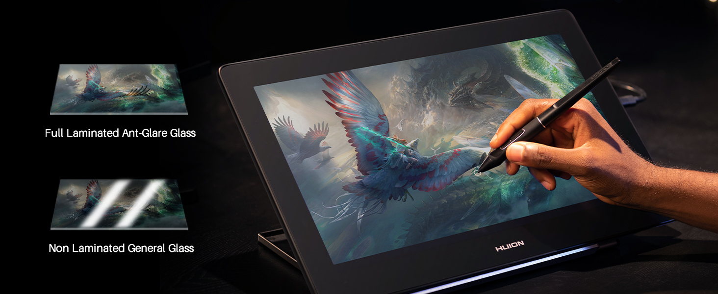 HUION Kamvas Pro 16 Plus 4K UHD Graphics Drawing Tablet with Screen ...