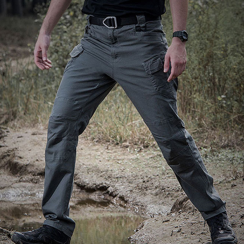 IX7/IX9 Men's Tactical Pants Ripstop Fabric Multi Pocket Pants Outdoor ...