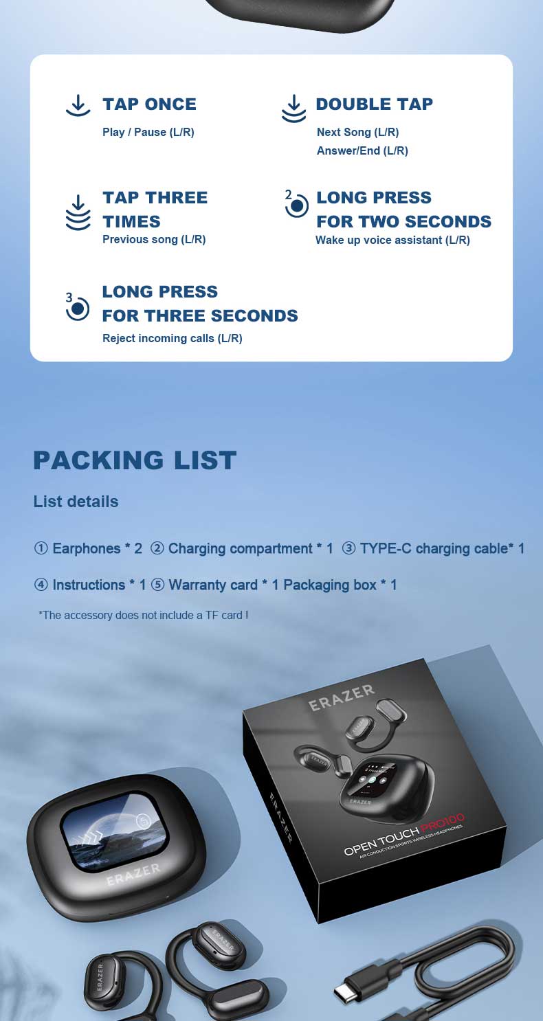 Lenovo Erazer XP2 Smart Screen Wireless Earphone Bluetooth 5.4 ENC Call ...
