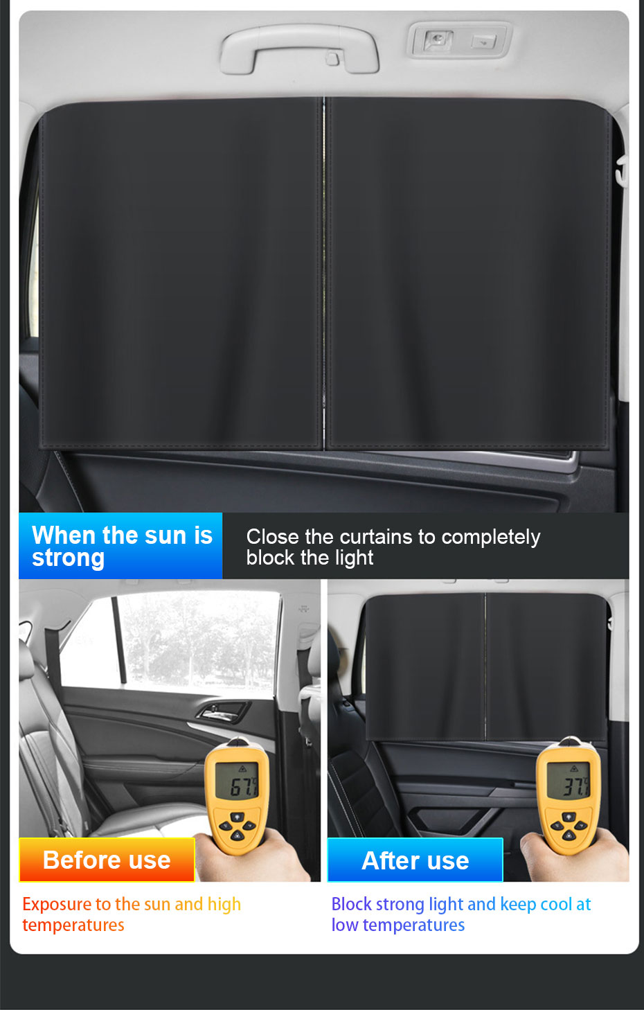 SEAMETAL Magnetic Sunshade Suitable for HONDA ACCORD WRV HRV BRV CRV ...