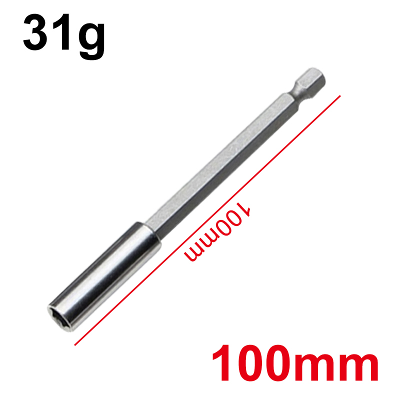 60/75/100/150mm Hexagon Shank Extension Connecting Rod 1/4 Quick-change ...
