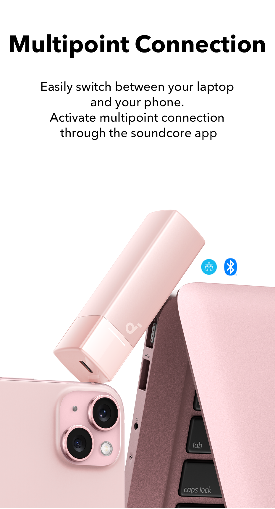 Soundcore A30i by Anker Noise Cancelling Earbuds Lipstick-Shaped ...