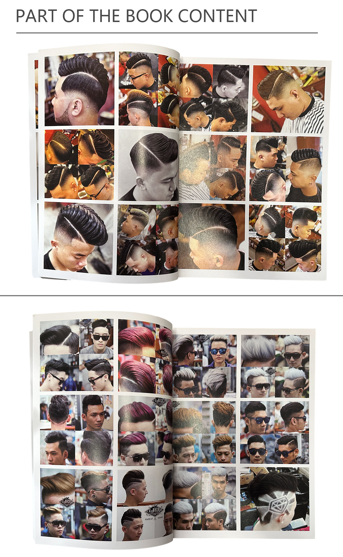 Spot #European and American oil head engraving hair style book design ...