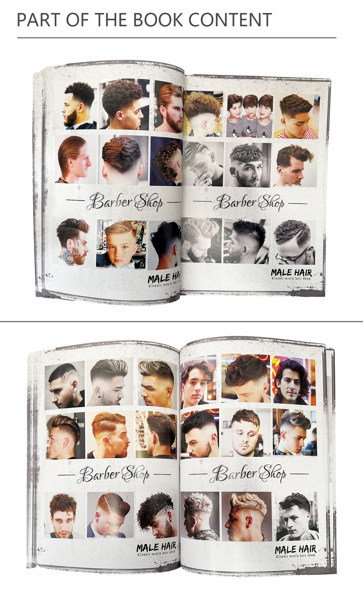 Spot #European and American oil head engraving hair style book design ...