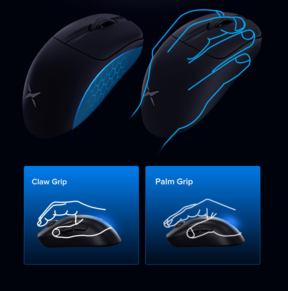 Delux M500 PRO PAW3395 Gaming Mouse DPI MAX 26000 Bluetooth ...