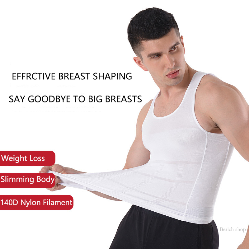 NEW SHAPERLUV Male Shaper Tank, Shaperluv Body Shaper Shirt, Men Body ...