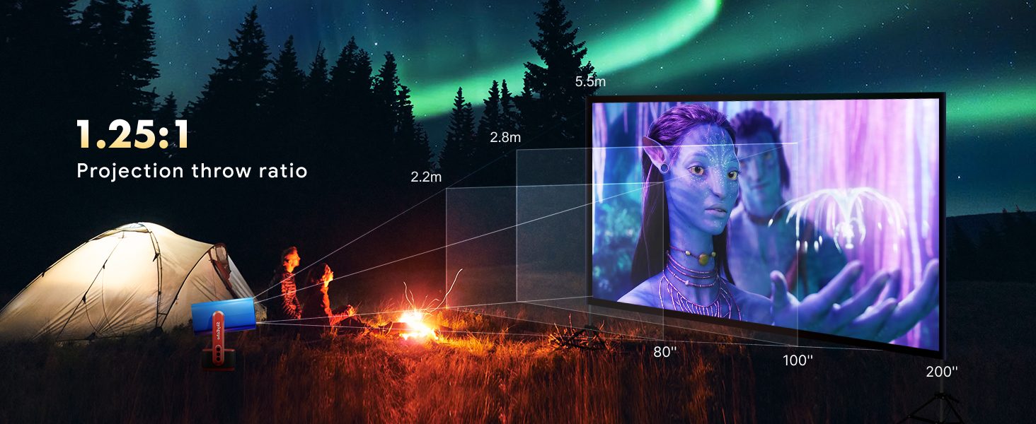 [Auto Focus] Salange K2 Mini Projector with WiFi and Bluetooth, Built ...