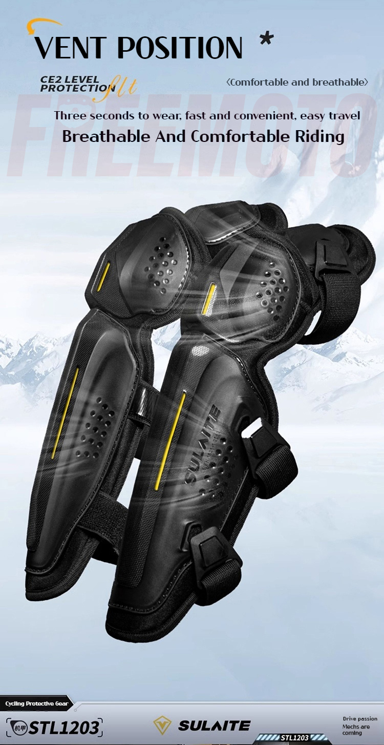 SULAITE CE Level 2 Motorcycle Knee-and-Shin Guards Elbow Pads for Men ...