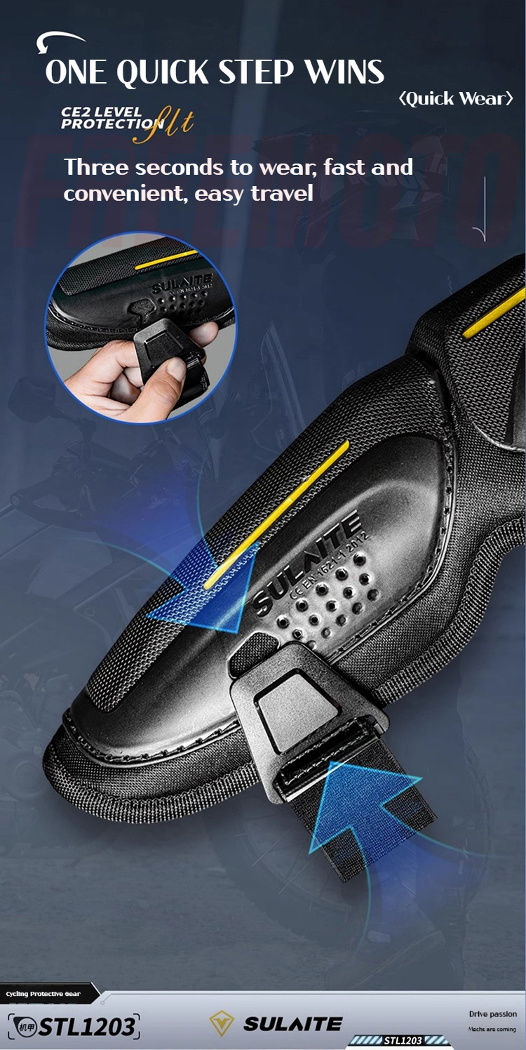 SULAITE CE Level 2 Motorcycle Knee-and-Shin Guards Elbow Pads for Men ...
