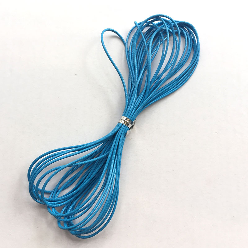 5 Meters 1mm Waxed Cotton Cord Thread String Strap Beading Rope For DIY ...