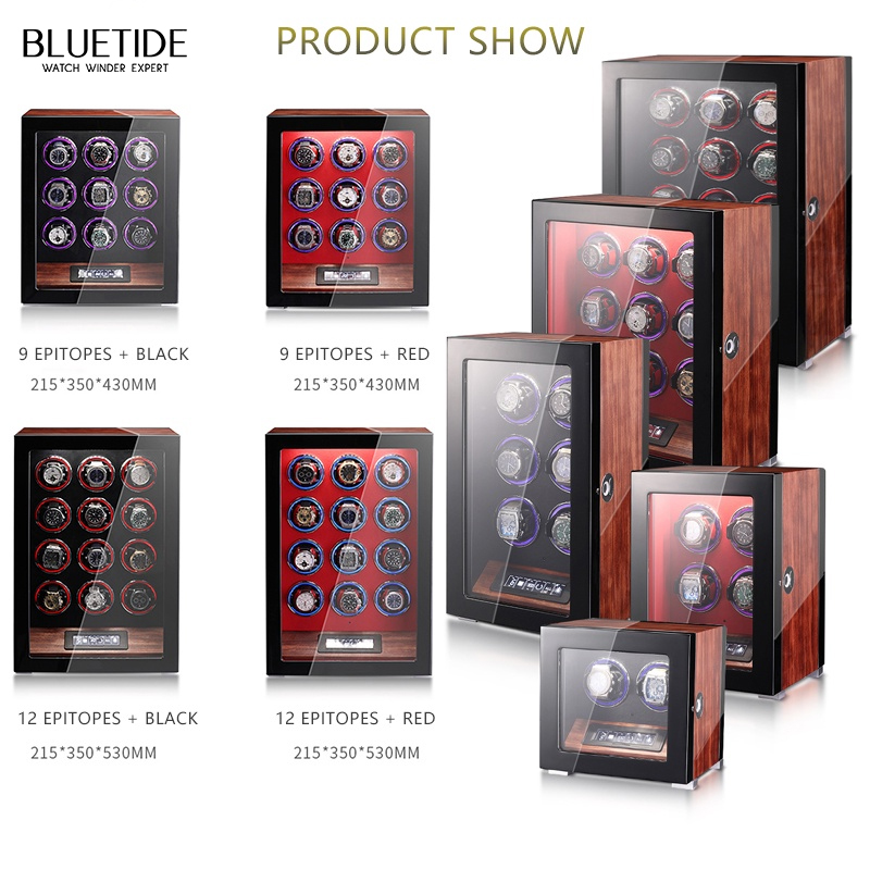 BLUETIDE High-End Brand 2024 New Fingerprint Version Automatic Winding Machine 2/4/6/9/12 Slot ...