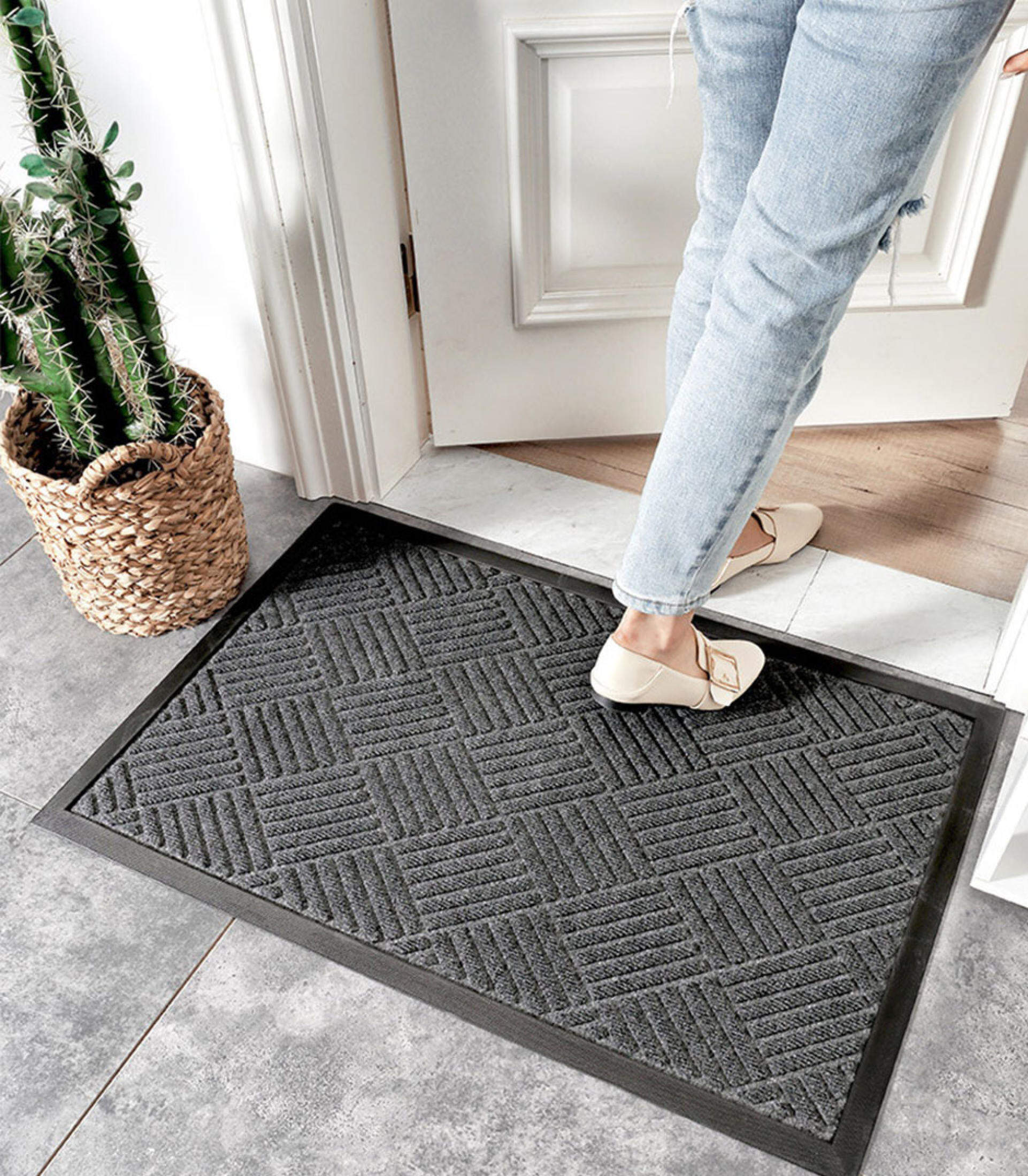 PREMIUM QUALITY Door Mat Non-Slip Entrance Floor Mat Outdoor Front Door ...